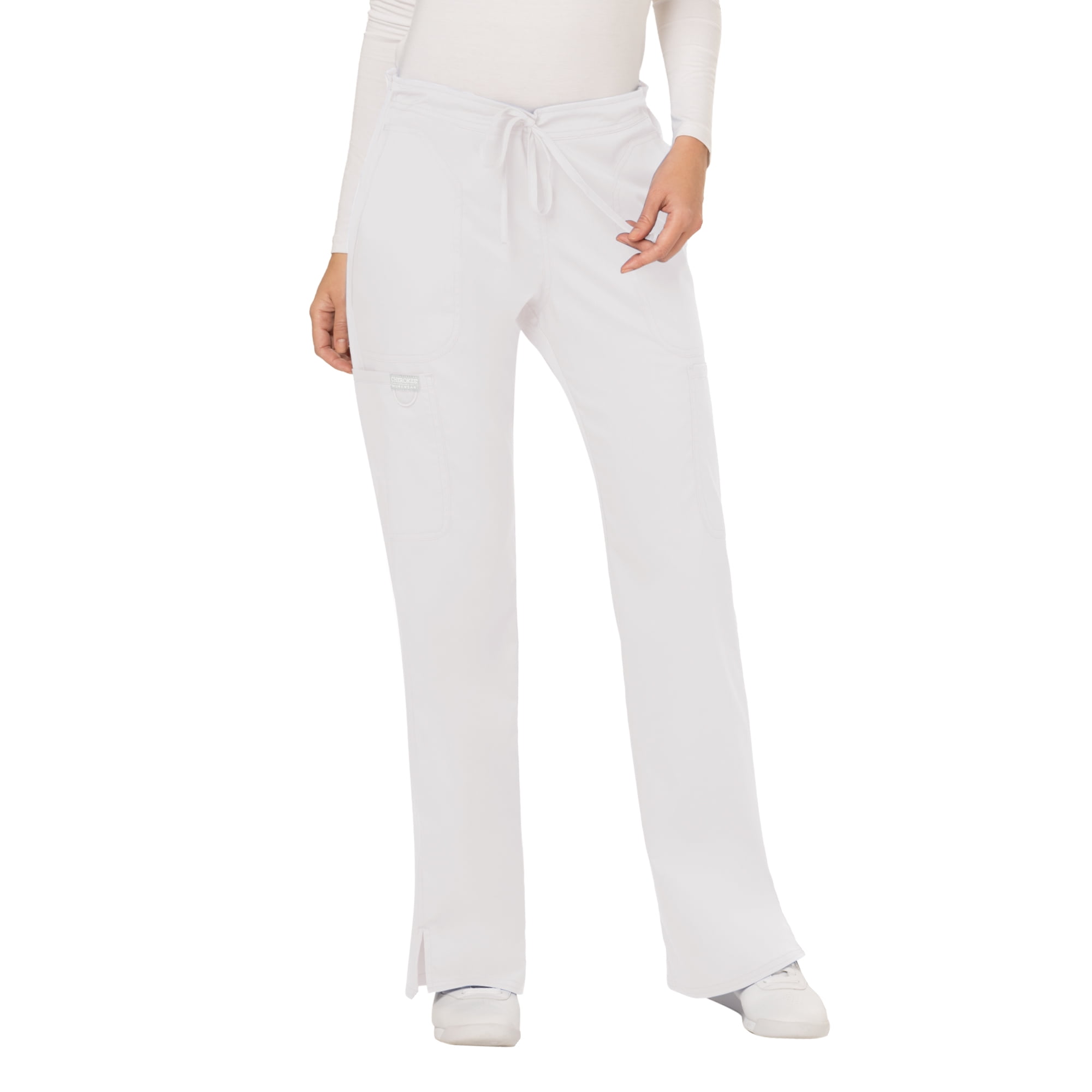Cherokee Medical Scrub Pants for Women, Mid Rise Moderate Flare ...