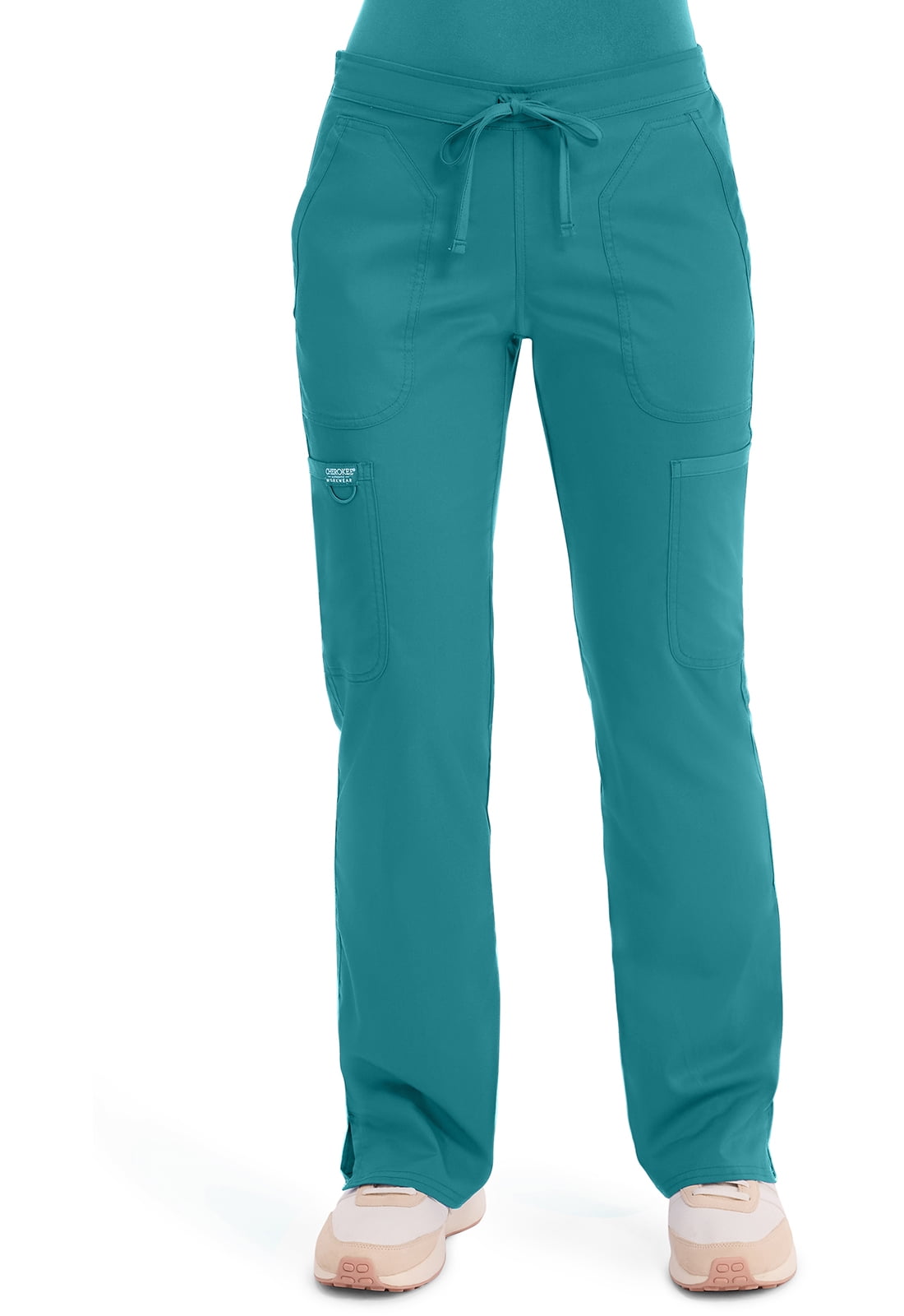 Cherokee Stretch Work Uniforms - Women's Mid Rise Moderate Flare ...