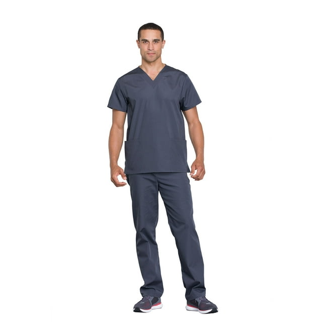 Cherokee Men and Women Scrub Set Modern Fit Top and Drawstring Waist ...