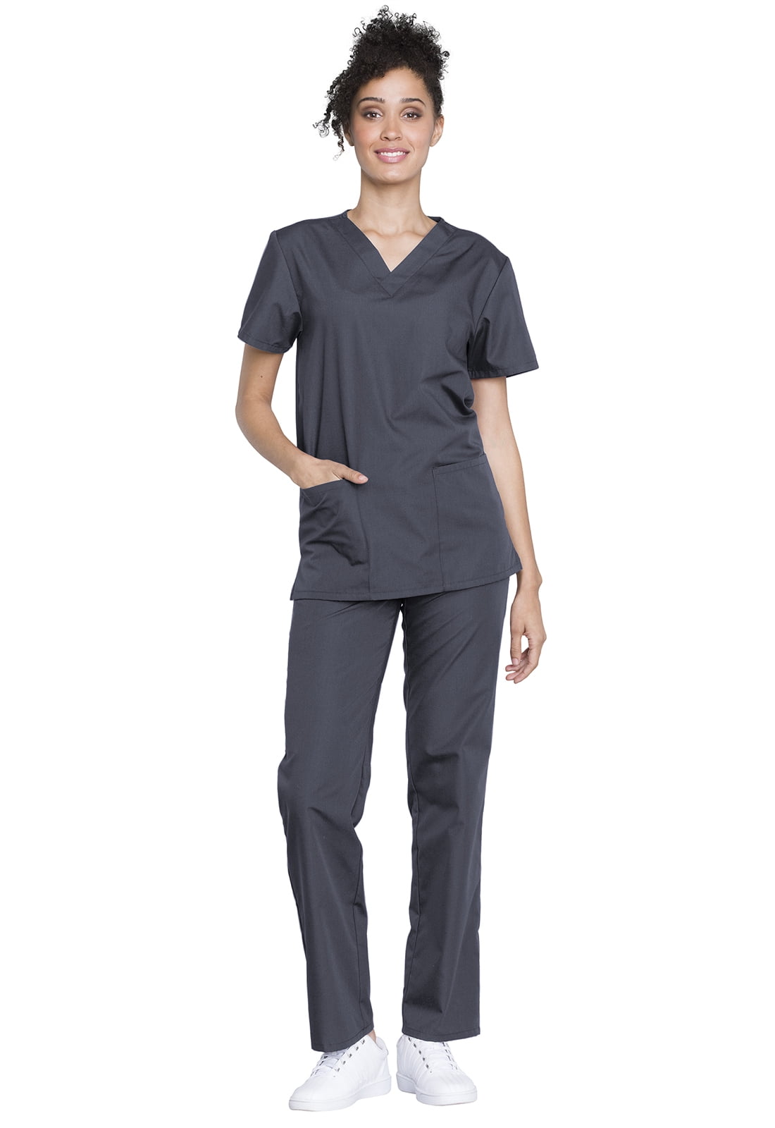 Cherokee Workwear Medical Uniforms - Unisex Modern Fit Scrub Set with ...
