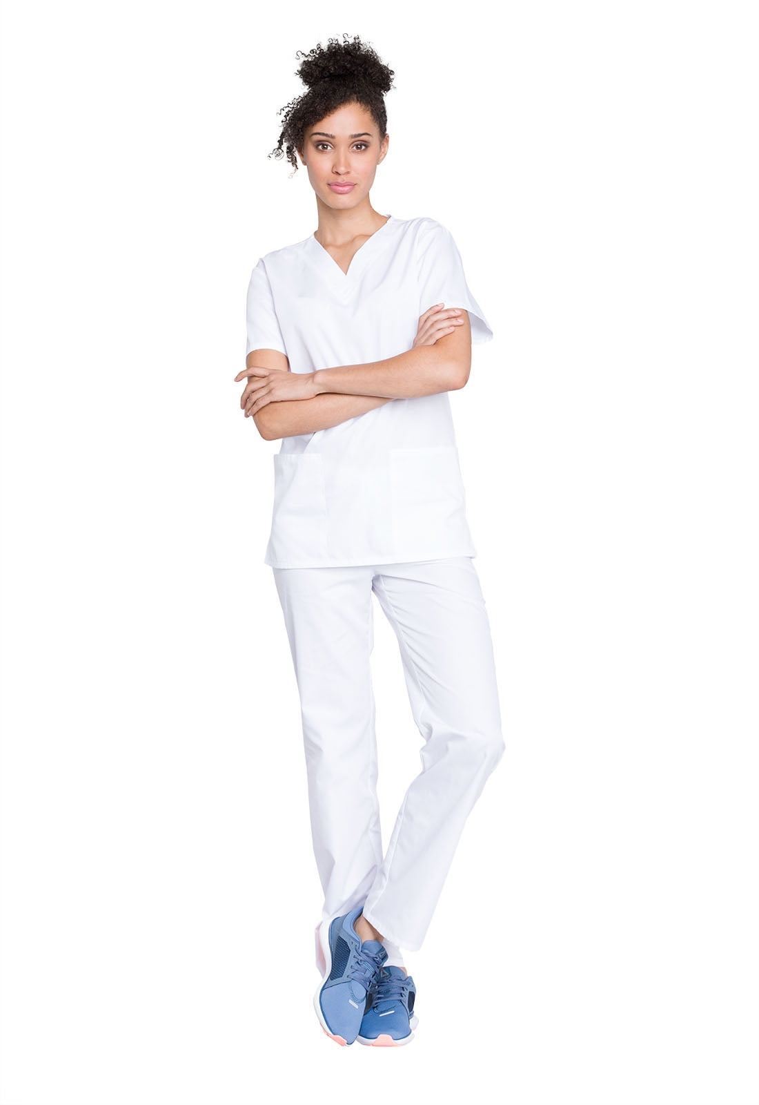 Cherokee Unisex Modern Scrub Set, V-Neck Top and Drawstring Pant WW530C ...