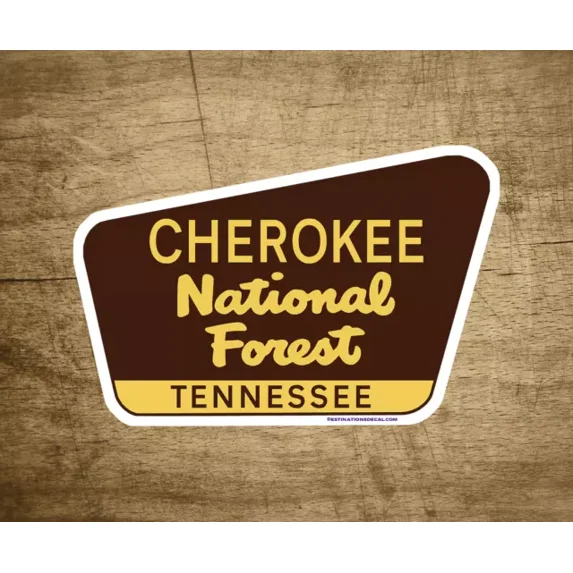 Cherokee National Forest Decal Sticker Tennessee Park Sticker Phone ...