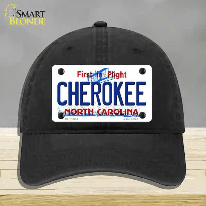 Cherokee North Carolina State Novelty License Plate Hat Unconstructed ...