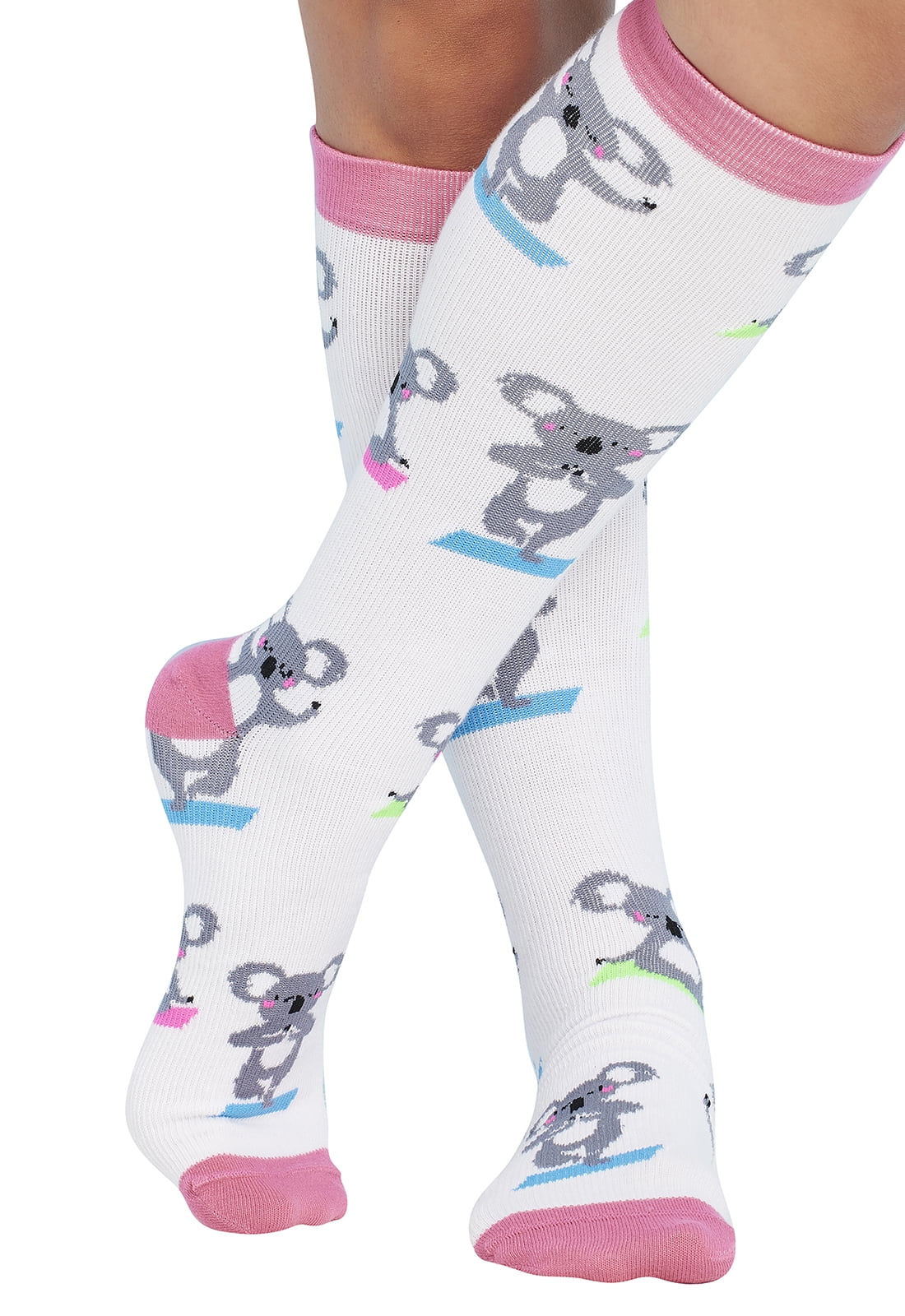 Cherokee Printsupport Women 10-15 mmHg Support Socks, One Size, Yoga ...