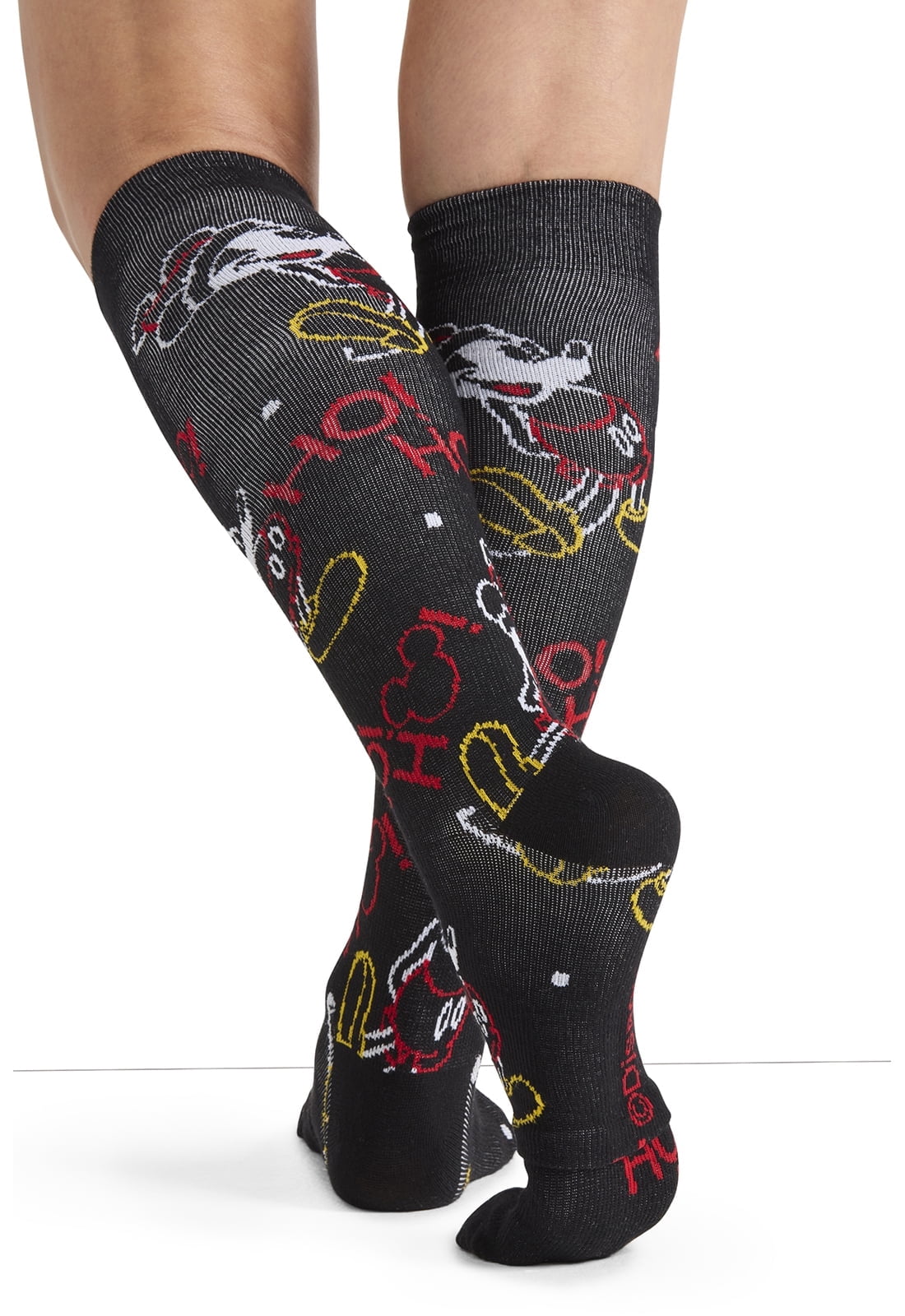 Cherokee Printsupport Women 12 & 10-15 mmHg Support Socks, Plus ...