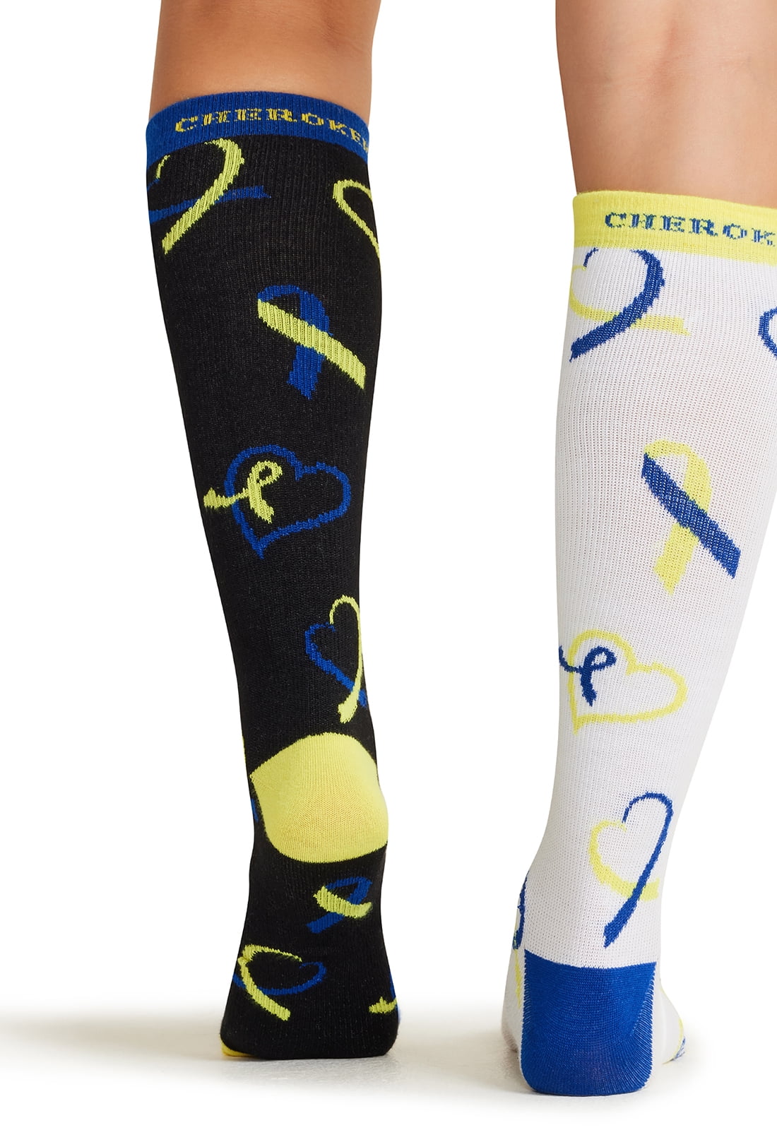 Cherokee Printsupport Women 12 mmHg Support Socks, Regular, Down ...