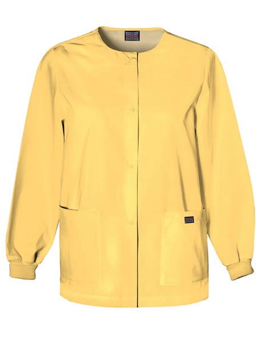 Cherokee Snap Front Warm-up Jacket Scrub Jacket - Walmart.com