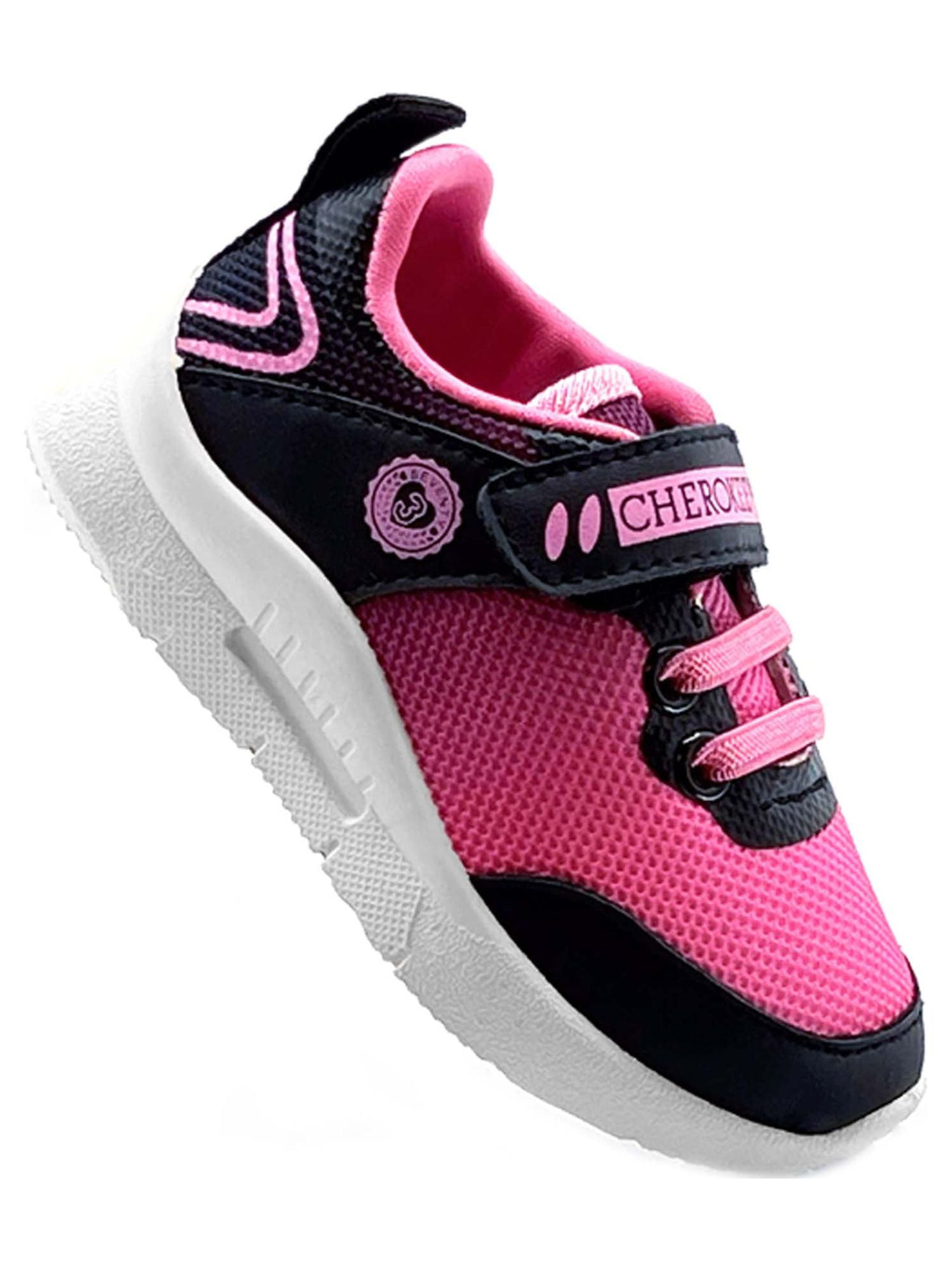 Cherokee Toddler Girls’ Athletic Mesh Jogger Sneakers With Hook and ...