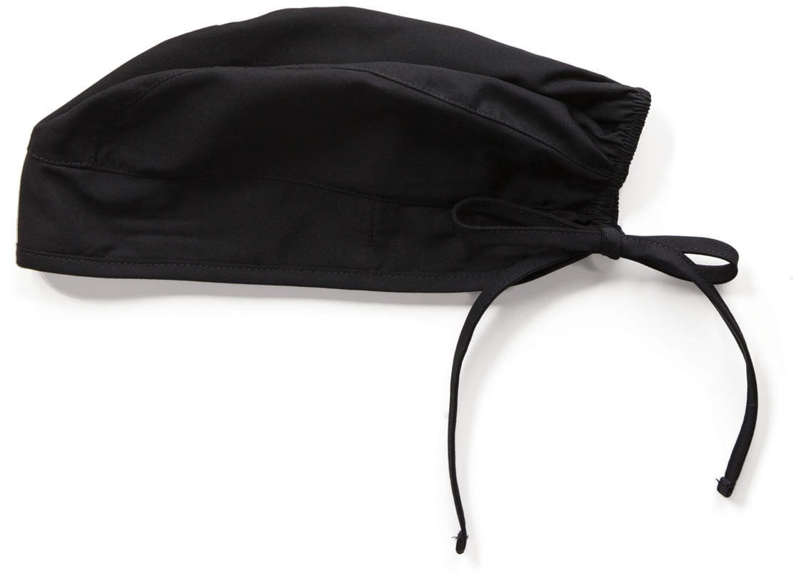 Cherokee Unisex Medical Scrubs Hat 2506, OS, Black, Nurses Cap Uniform ...