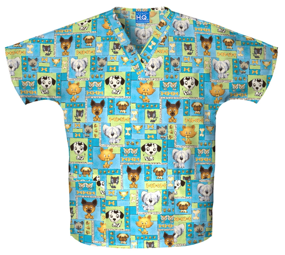Cherokee V-Neck Scrub Top for Women with 3 Pockets & Dolman Sleeve ...