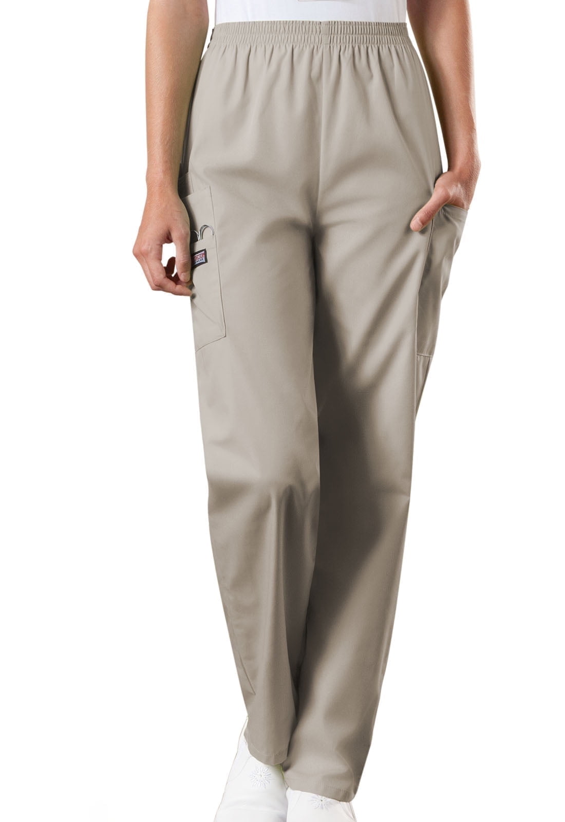 Cherokee Workwear Originals Women's Scrubs Pant, Natural Rise, Pull-On ...