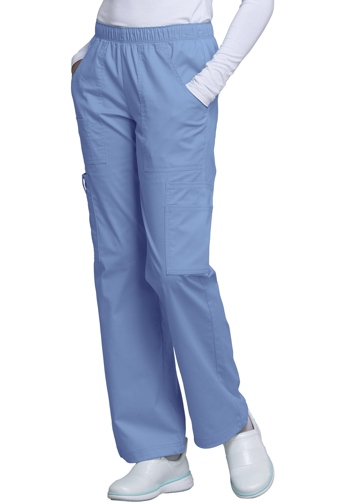 Cherokee Workwear Core Stretch Women's Scrubs Pant Mid Rise Pull-On ...