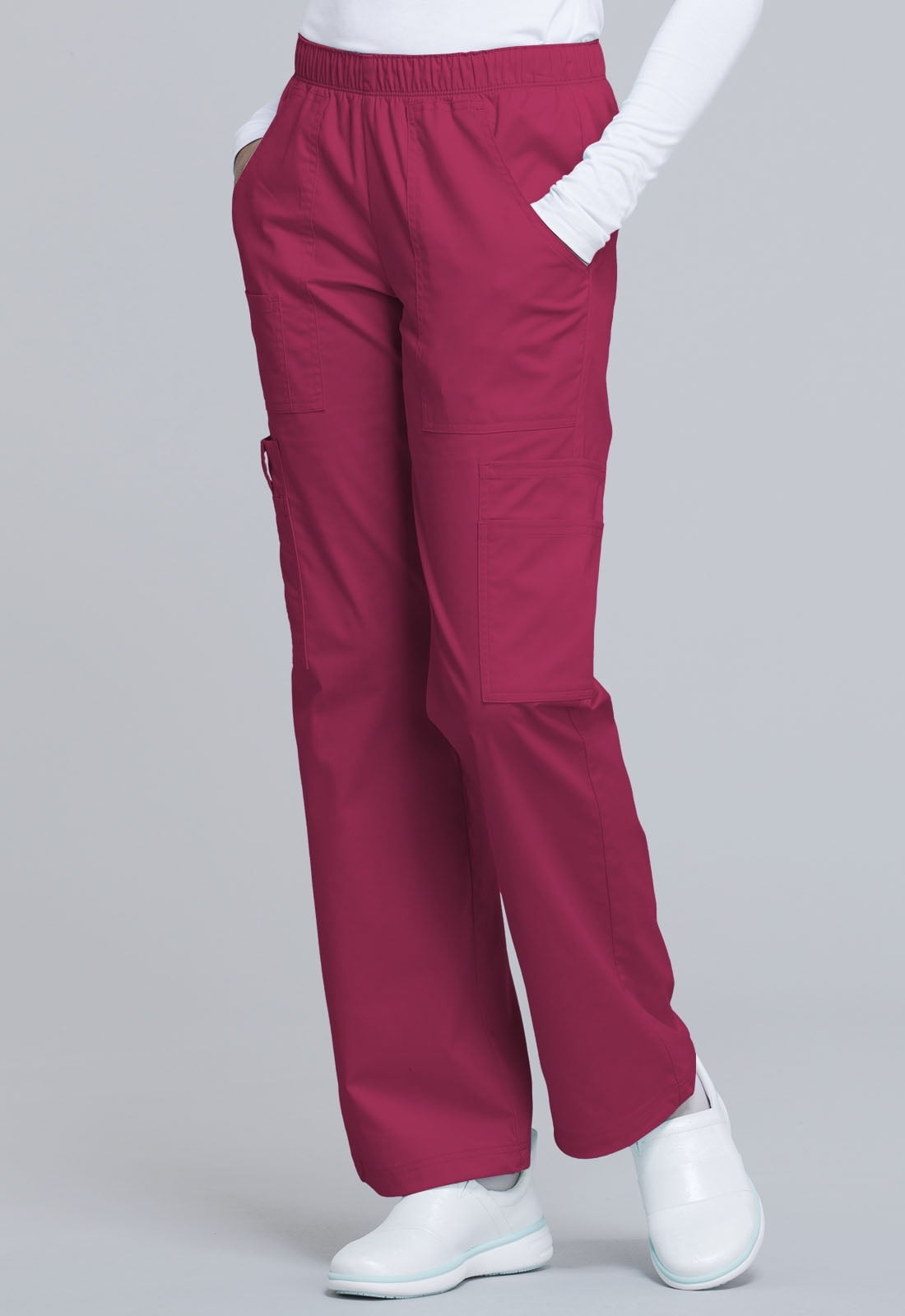 Cherokee Workwear Core Stretch Women's Scrubs Pant Mid Rise Pull-On ...