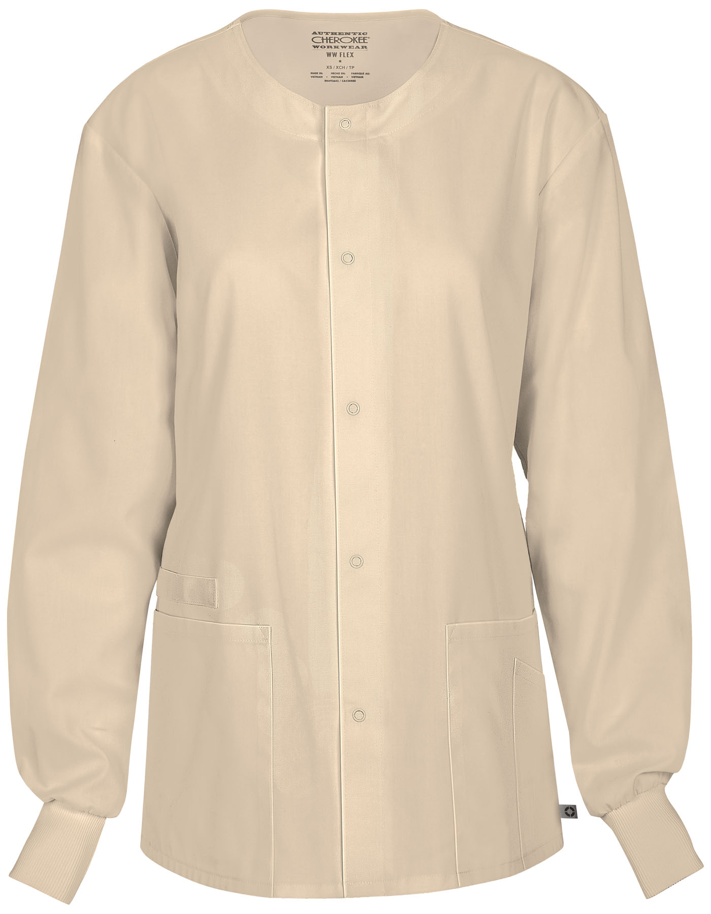 Landau Women's Snap Front Warm-up Scrub Jacket - Walmart.com
