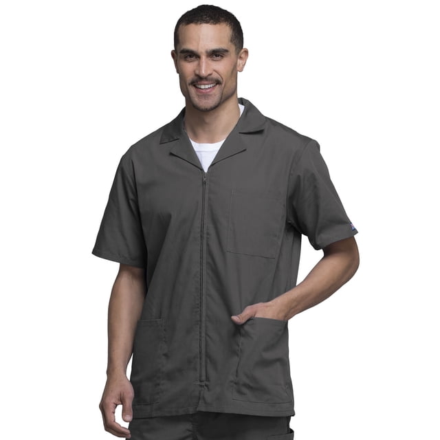 Cherokee Workwear Originals Men Warm Up Scrubs Jacket Zip Front 4300 ...