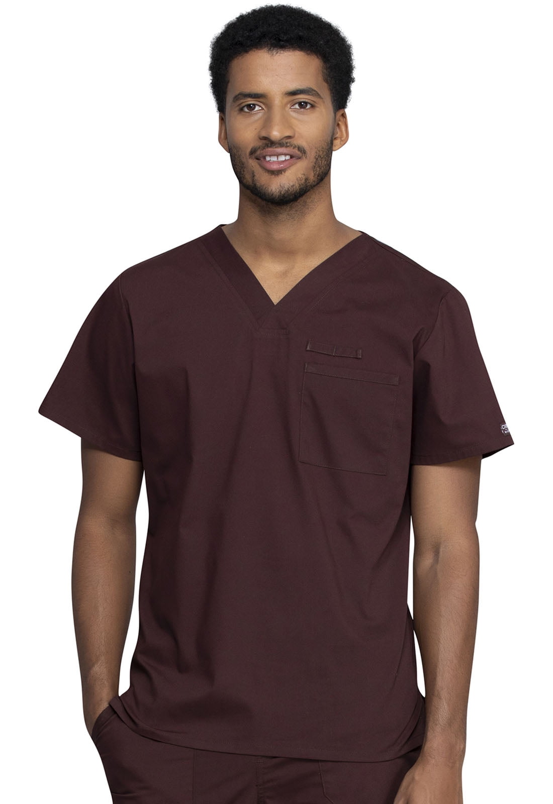 Cherokee Workwear Professionals Men Scrubs Top V-Neck WW675 - Walmart.com