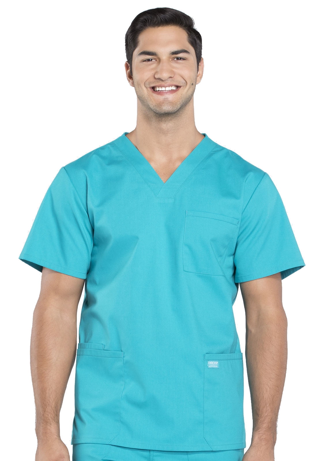 Cherokee Workwear Professionals Men Scrubs Top V-Neck WW695 - Walmart.com