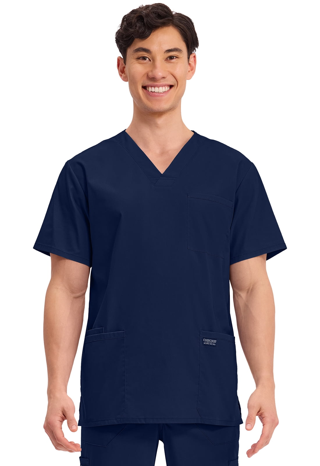 Cherokee Workwear Professionals Men's V-Neck Scrubs Top, Hospital ...