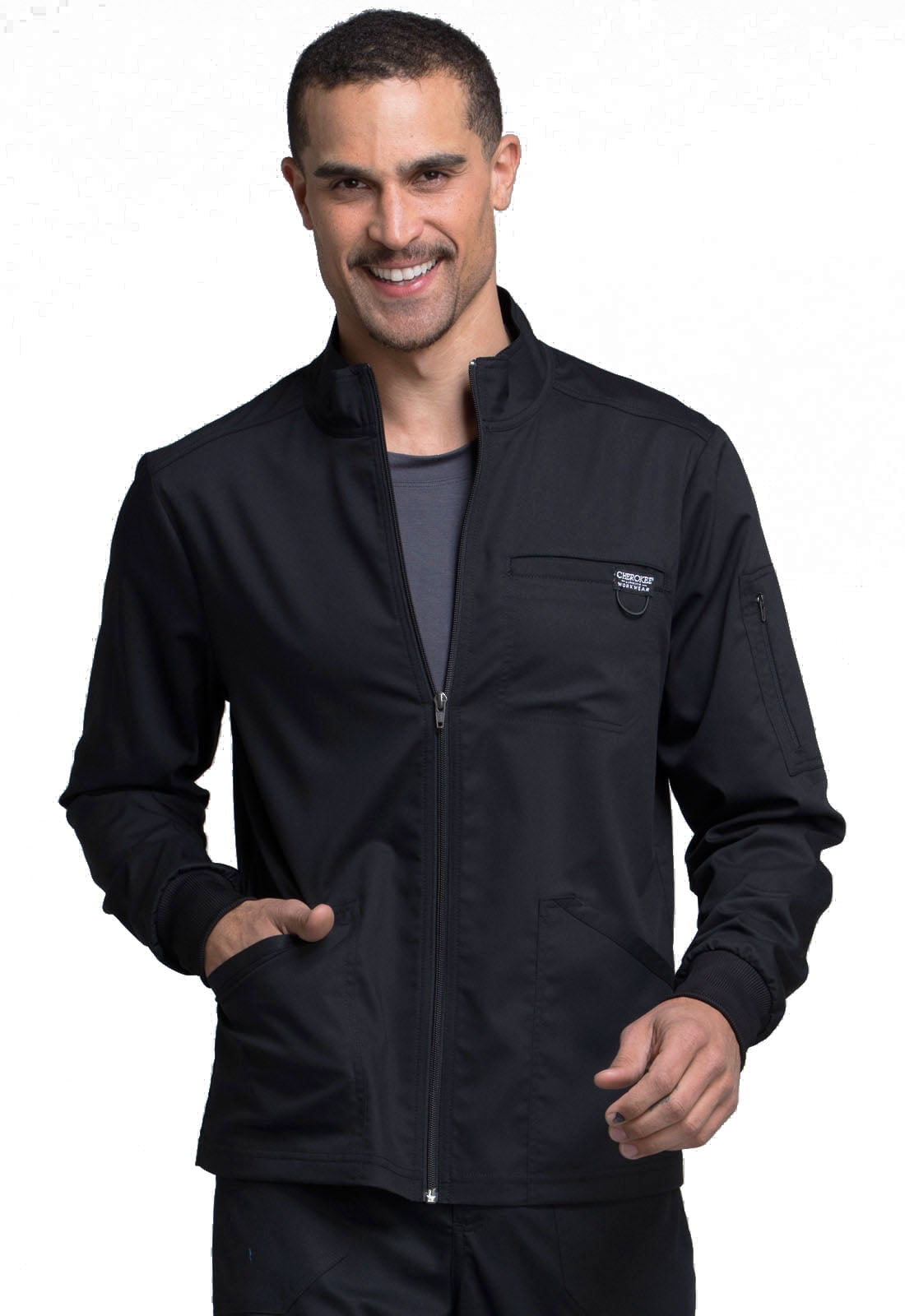 Cherokee Workwear Revolution Men Scrubs Jacket Zip Front WW320 ...