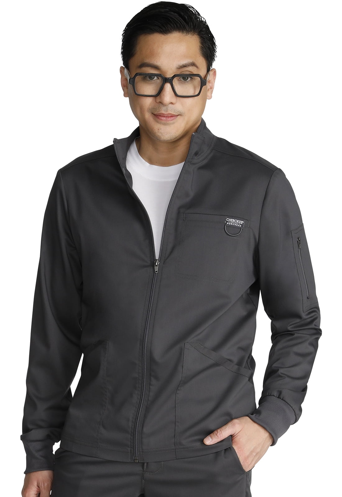 Cherokee Workwear Revolution Men Scrubs Jacket Zip Front WW320 ...