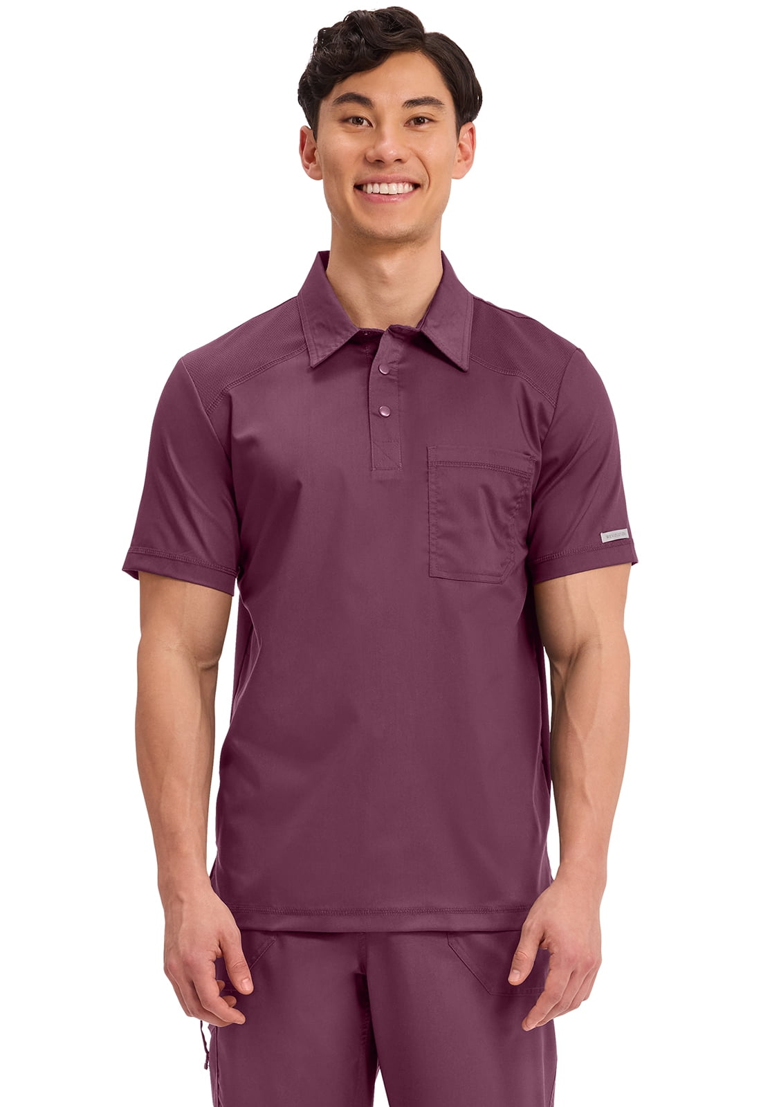 Cherokee Workwear Revolution Men Scrubs Top Polo WW615 - Walmart.com