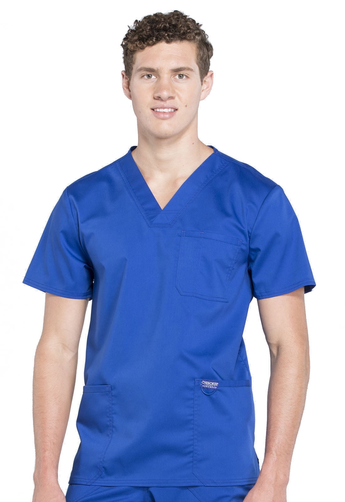 Cherokee Workwear Revolution Men Scrubs Top V-Neck WW670 - Walmart.com