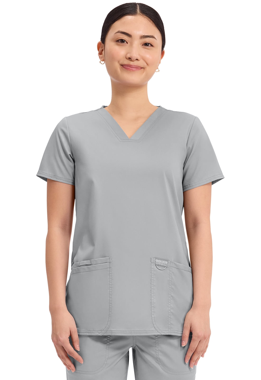 Cherokee Workwear Revolution Scrubs Top For Women V-Neck WW620 ...