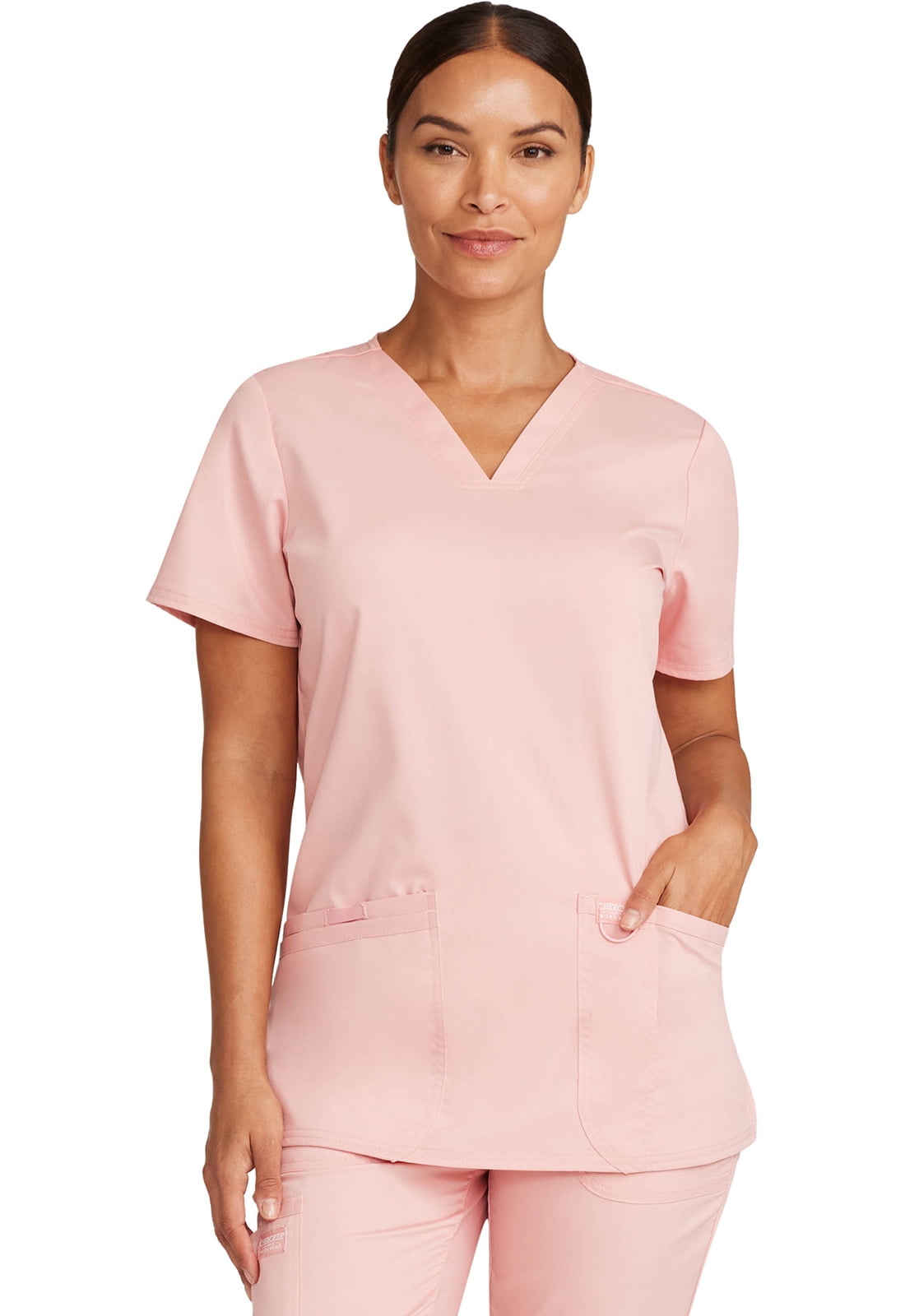 Cherokee Workwear Revolution Scrubs Top For Women V-Neck WW620 ...