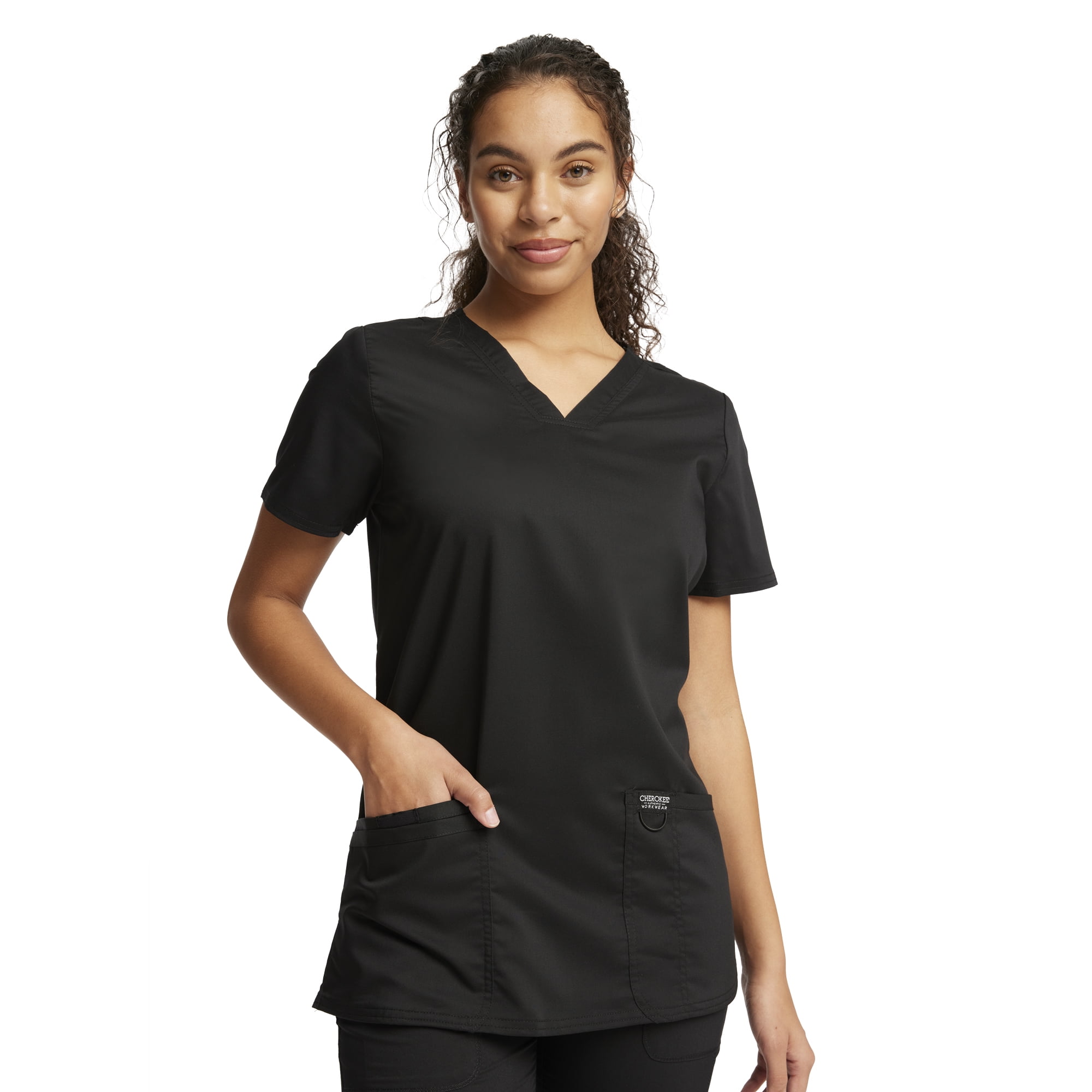 Cherokee Workwear Revolution Scrubs Top For Women V-Neck WW620 ...