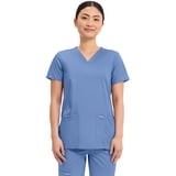 Cherokee Workwear Revolution Women's V-Neck Scrubs Top, Ultra-Soft ...