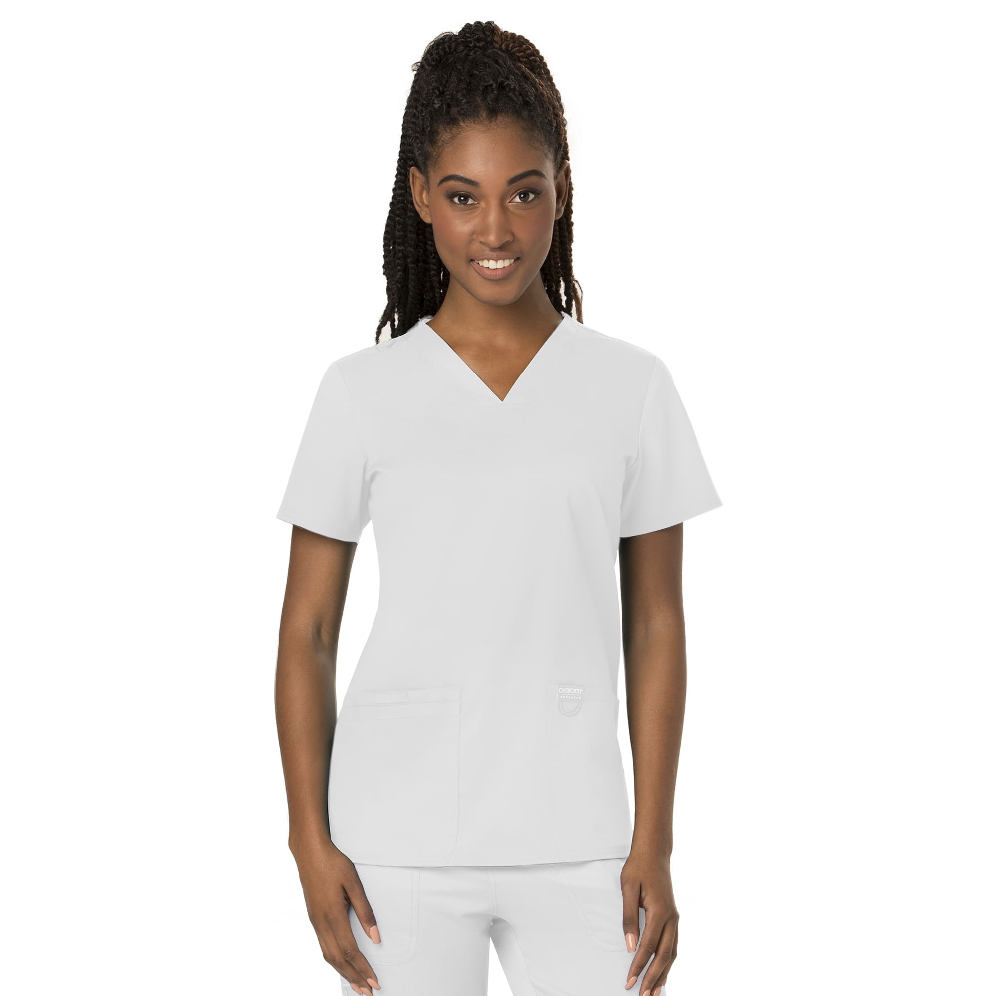Cherokee Workwear Revolution Scrubs Top For Women V-Neck WW620 ...