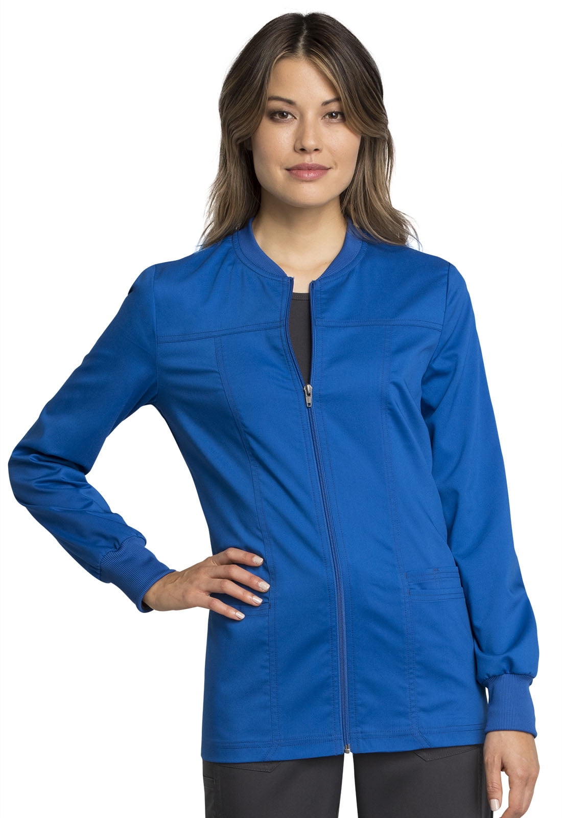 Cherokee Workwear Revolution Tech Women's Warm Up Scrubs Jacket Zip ...