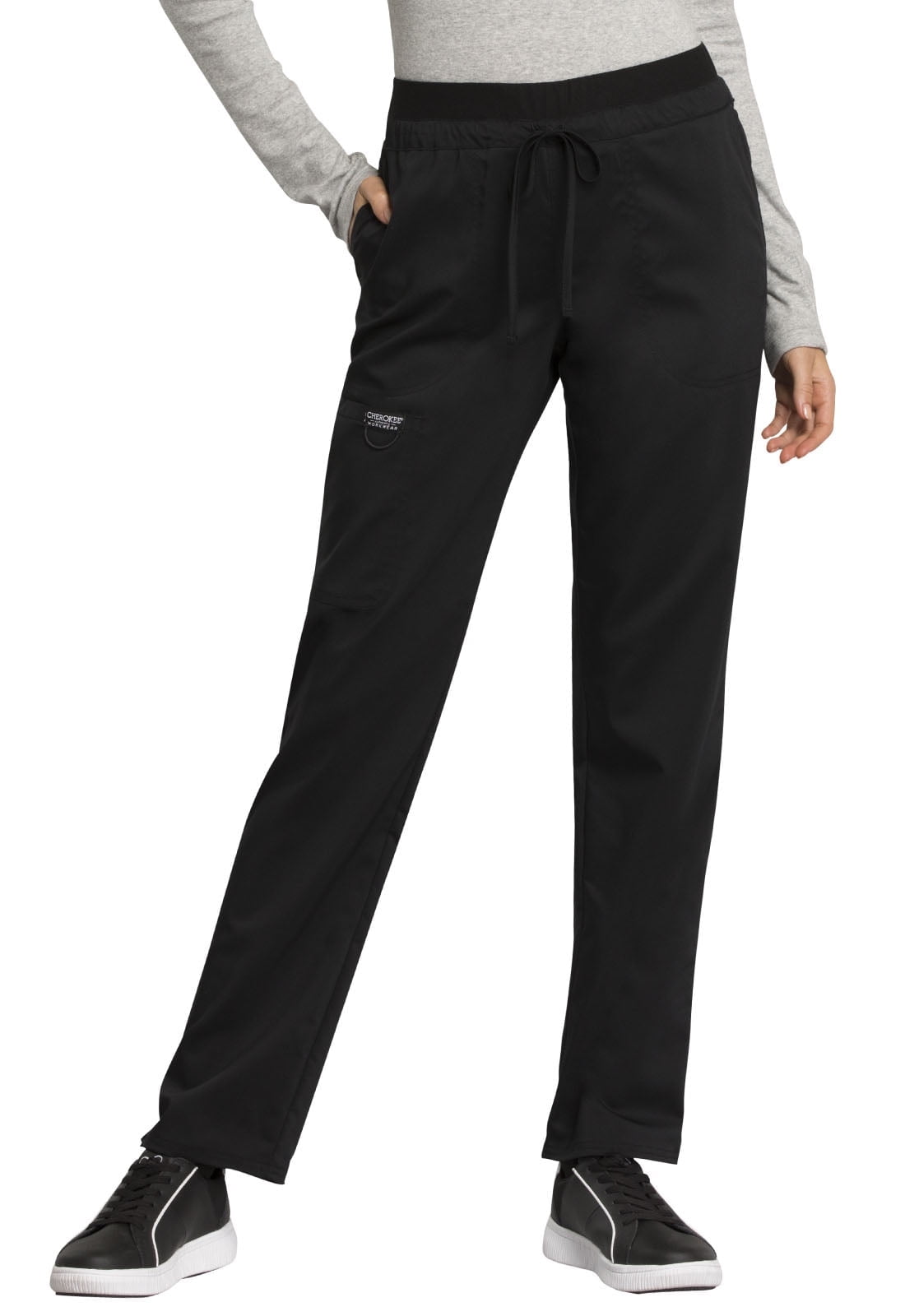 Cherokee Workwear Revolution Women's Scrubs Pant Mid Rise Tapered Leg ...