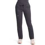 Cherokee Women's Mid Rise Tapered Cargo Scrub Pants, Petite Fit ...