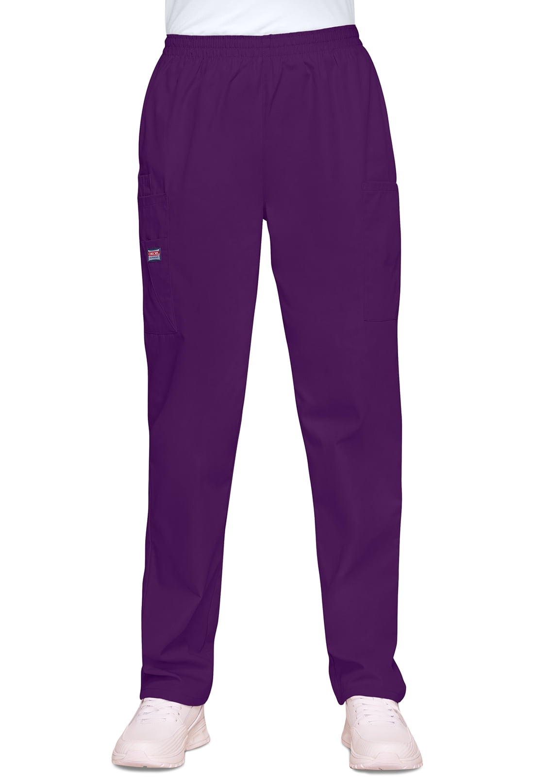 Cherokee Workwear Women's Scrubs Pant, Natural Rise, Tapered, Pull-On ...