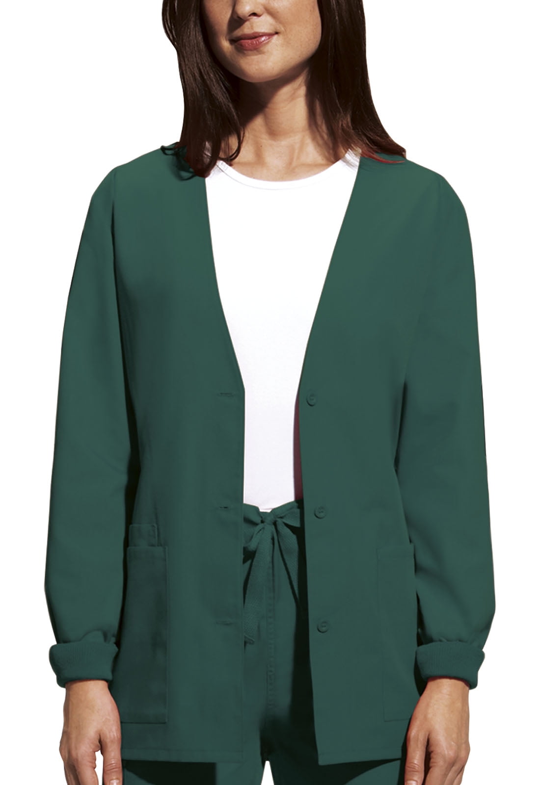 Cherokee Workwear Women's Warm Up Scrubs Jacket Cardigan 4301 - Walmart.com