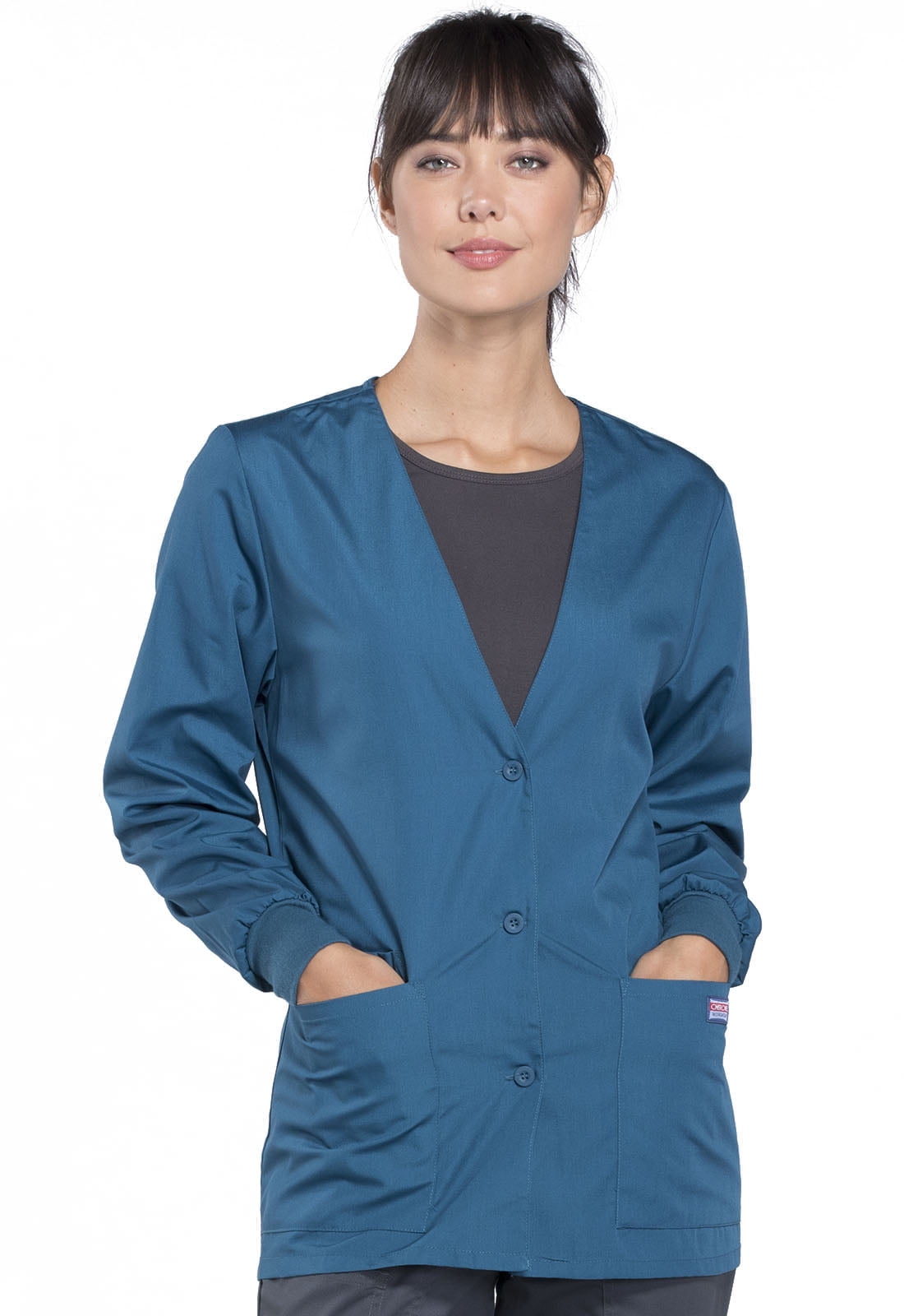 Cherokee Workwear Women's Warm Up Scrubs Jacket Cardigan 4301 - Walmart.com
