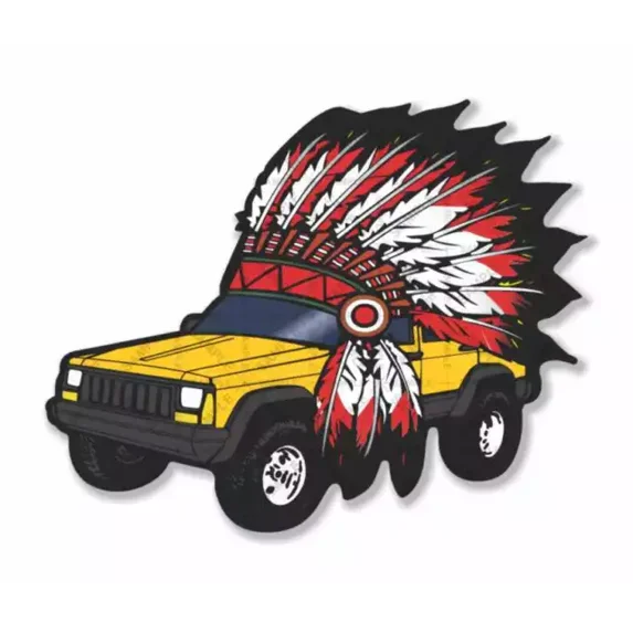 Cherokee Yellow Chief Hat Sticker Phone Decal Water Bottle Stickers Car ...