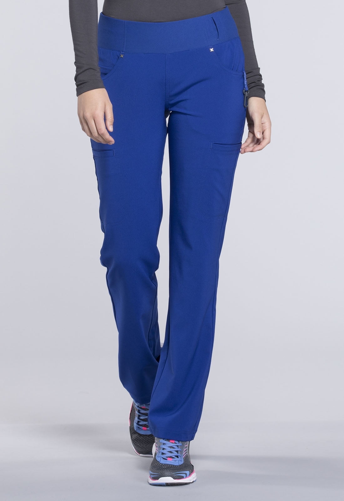 Cherokee Iflex Women's Scrubs Pant Mid Rise Straight Leg Pull-On CK002 ...