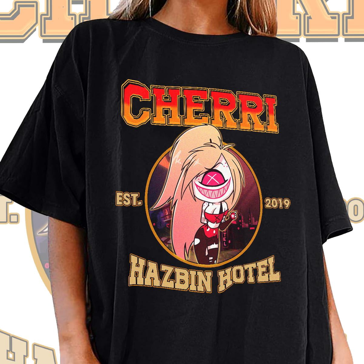 Cherri Hazbin Hotel Cartoon Hazbin Hotel Cartoon Unisex T Shirt Black ...
