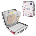 Cherries Hearts Valentine Theme Patterns Accordion File Organizer ...