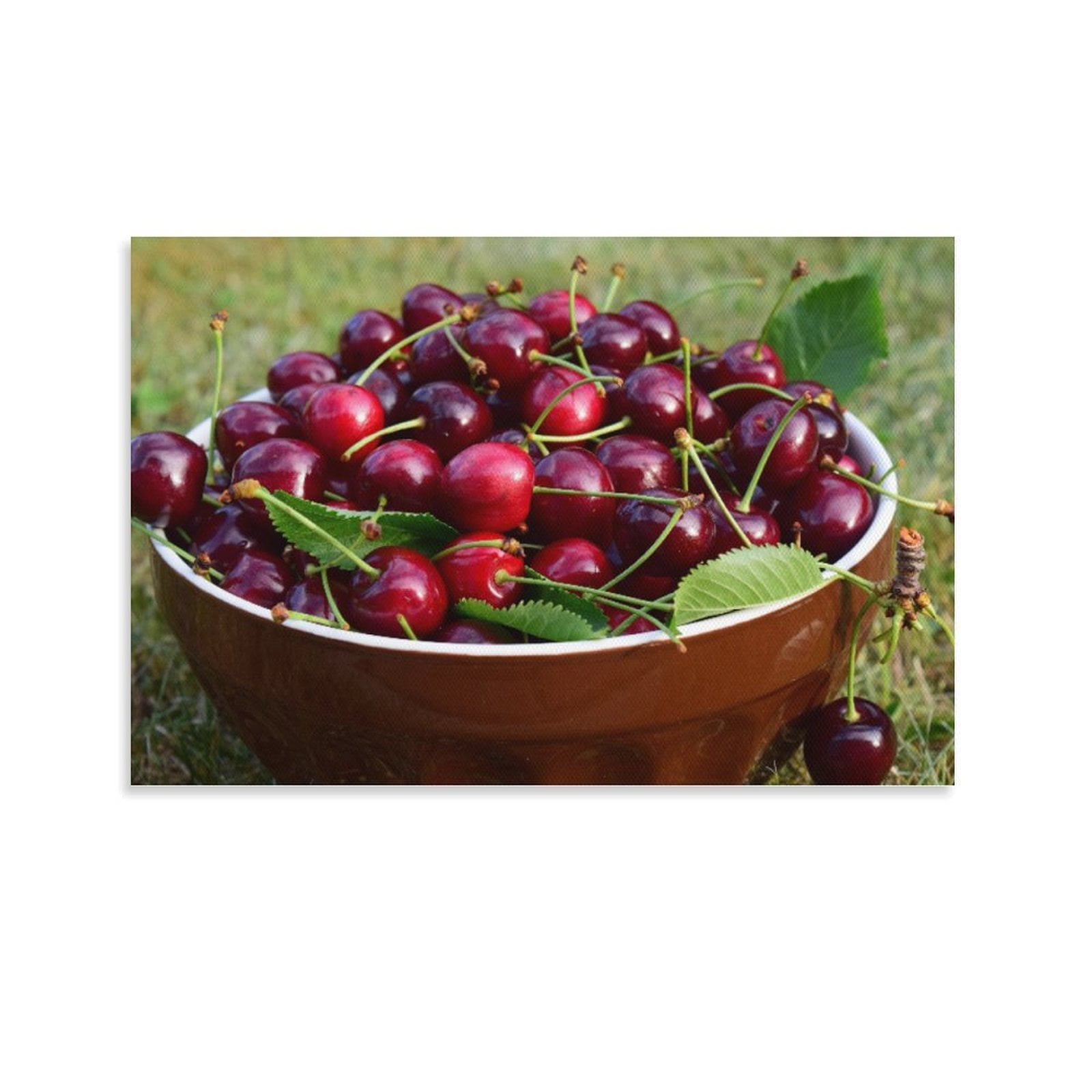 Cherries Key Fruit Yummy Red Cute Canvas Art Poster And Wall Art ...