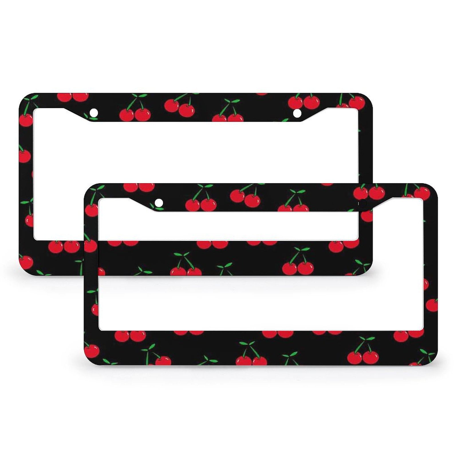 Cherries License Plate Frame - 2 Pack License Plate Frames Holder ...