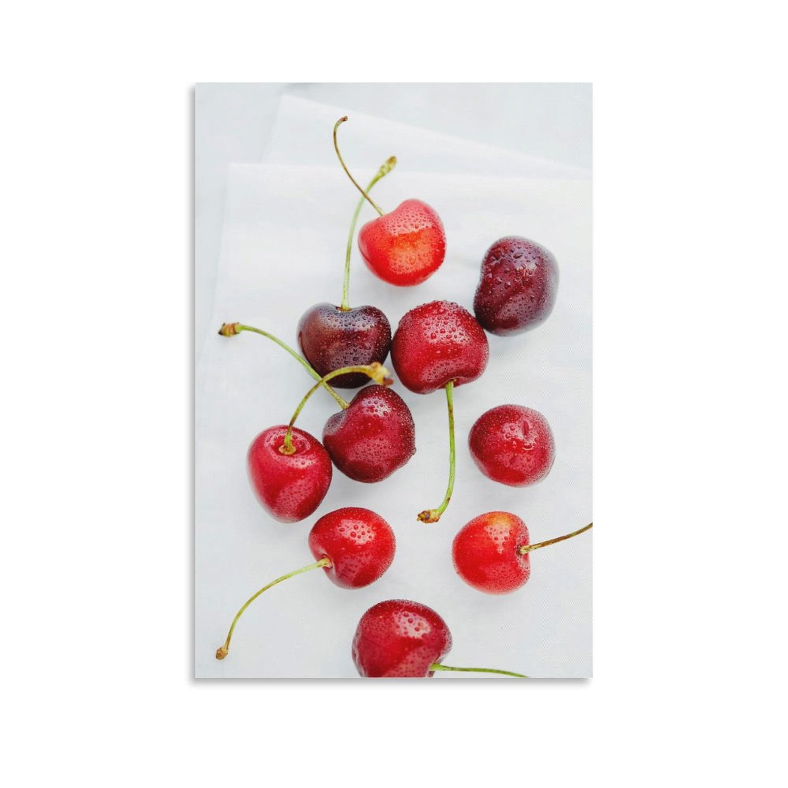 Cherries Poster Posters Art Print Wall Photo Paint Poster Hanging ...
