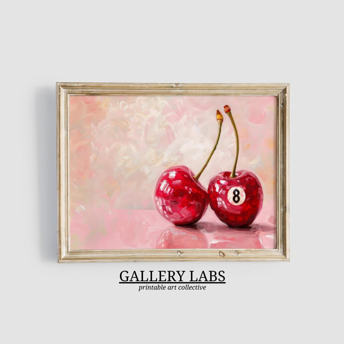 Cherries Print Bar Cart Decor Kitchen Print Trendy Wall Art Maximalist ...