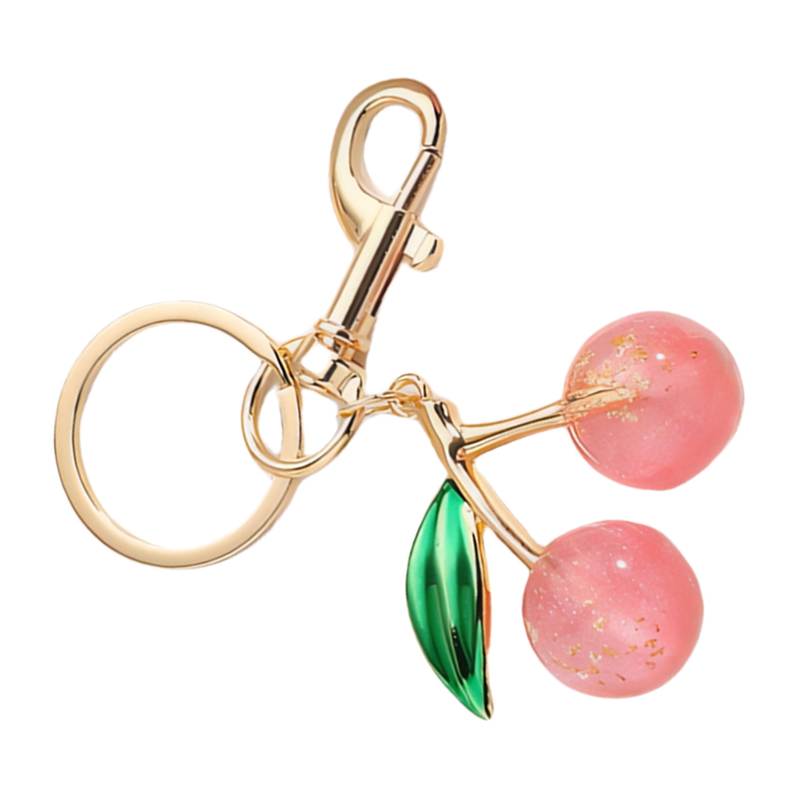 Cherries Shaped Keychain Versatile Charm for Keys and Bags Lightweight ...