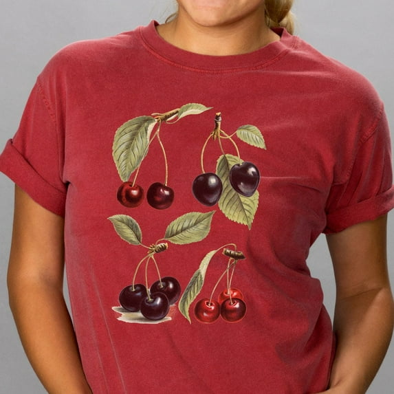 Cherries Tee, Cottagecore Cottage Core Shirt Nature Lover Plant Queen ...