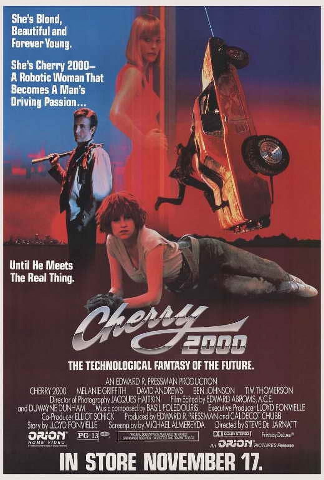 Cherry 2000 - movie POSTER (Style A) (27" x 40") (1987) - Walmart.com