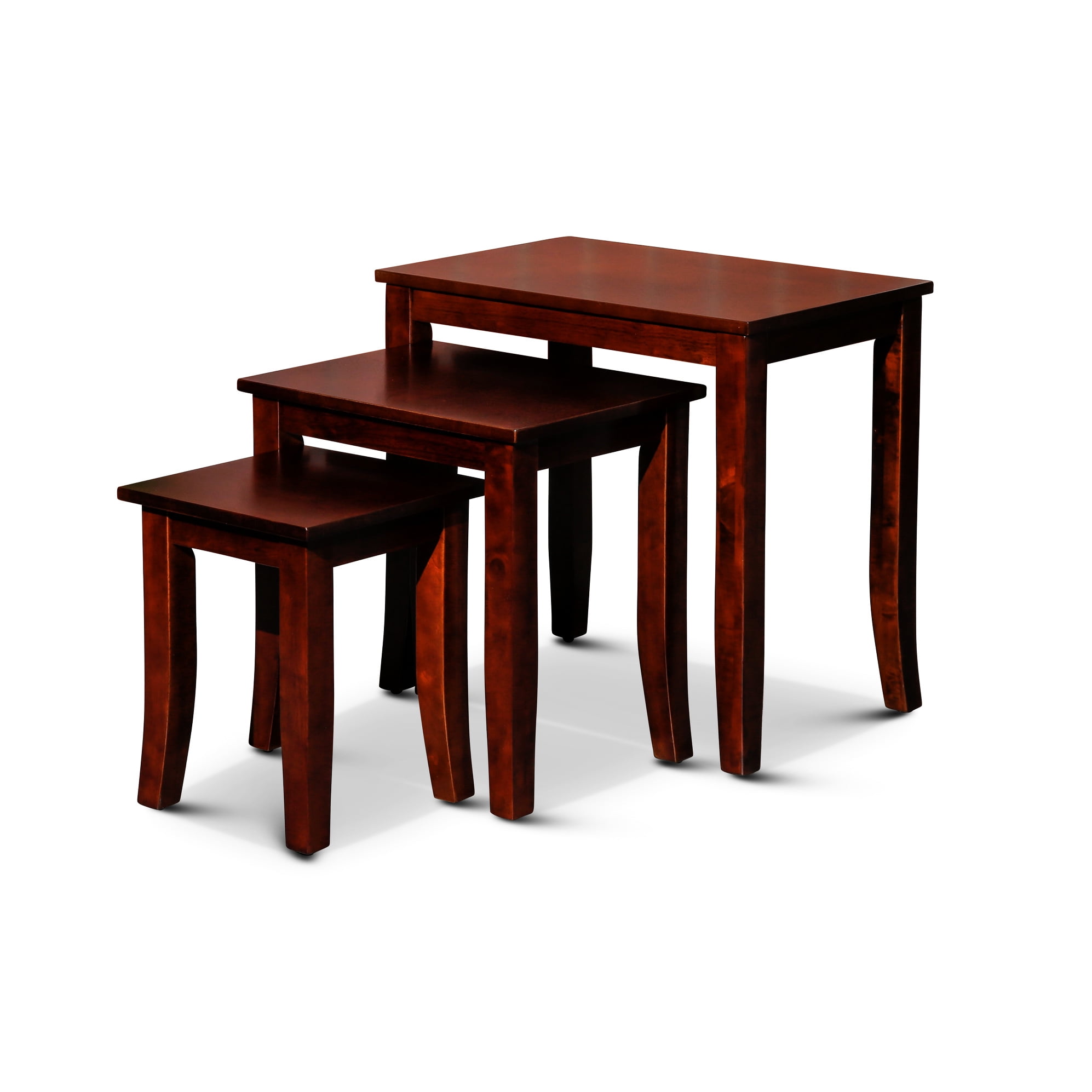 Cherry 3 Nesting Table - Space Saving Tables For Showcase Plaque ...