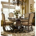 Cherry 60" Round Dining Table Set 5Pcs McFerran D189_6060 Traditional ...